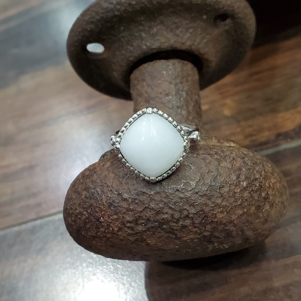 Pandora White Stone Ring | Dynasty Jewelry and Loan