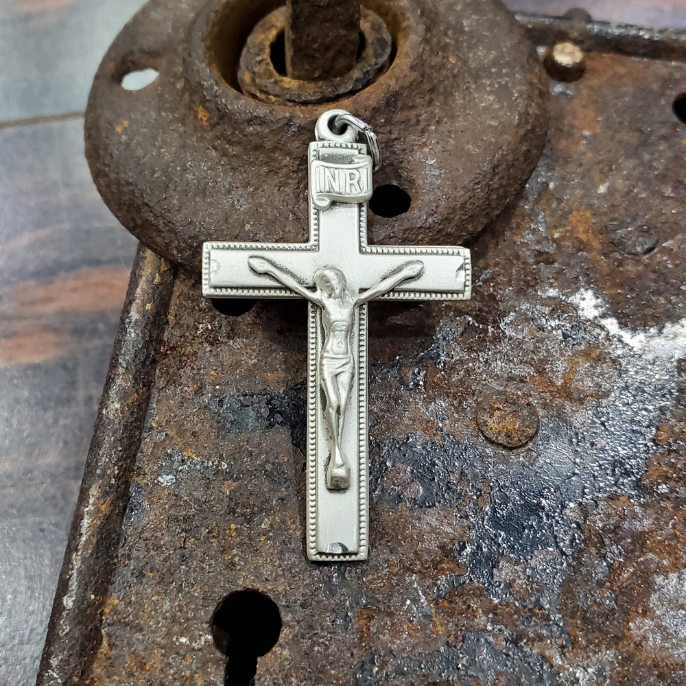 INRI Crucifix Cross W/ Prayer Pendant | Dynasty Jewelry and Loan