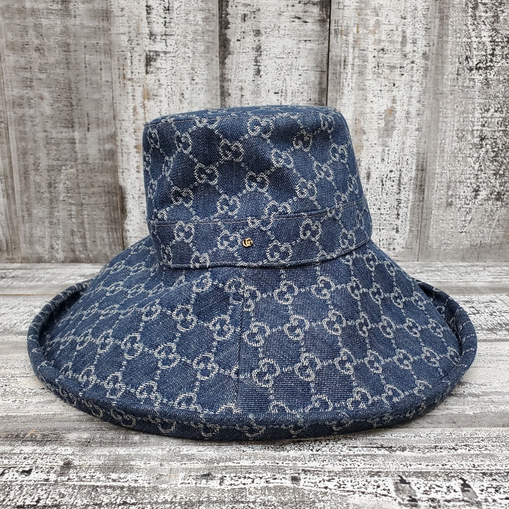 Gucci Denim Wide Brim Hat | Dynasty Jewelry and Loan